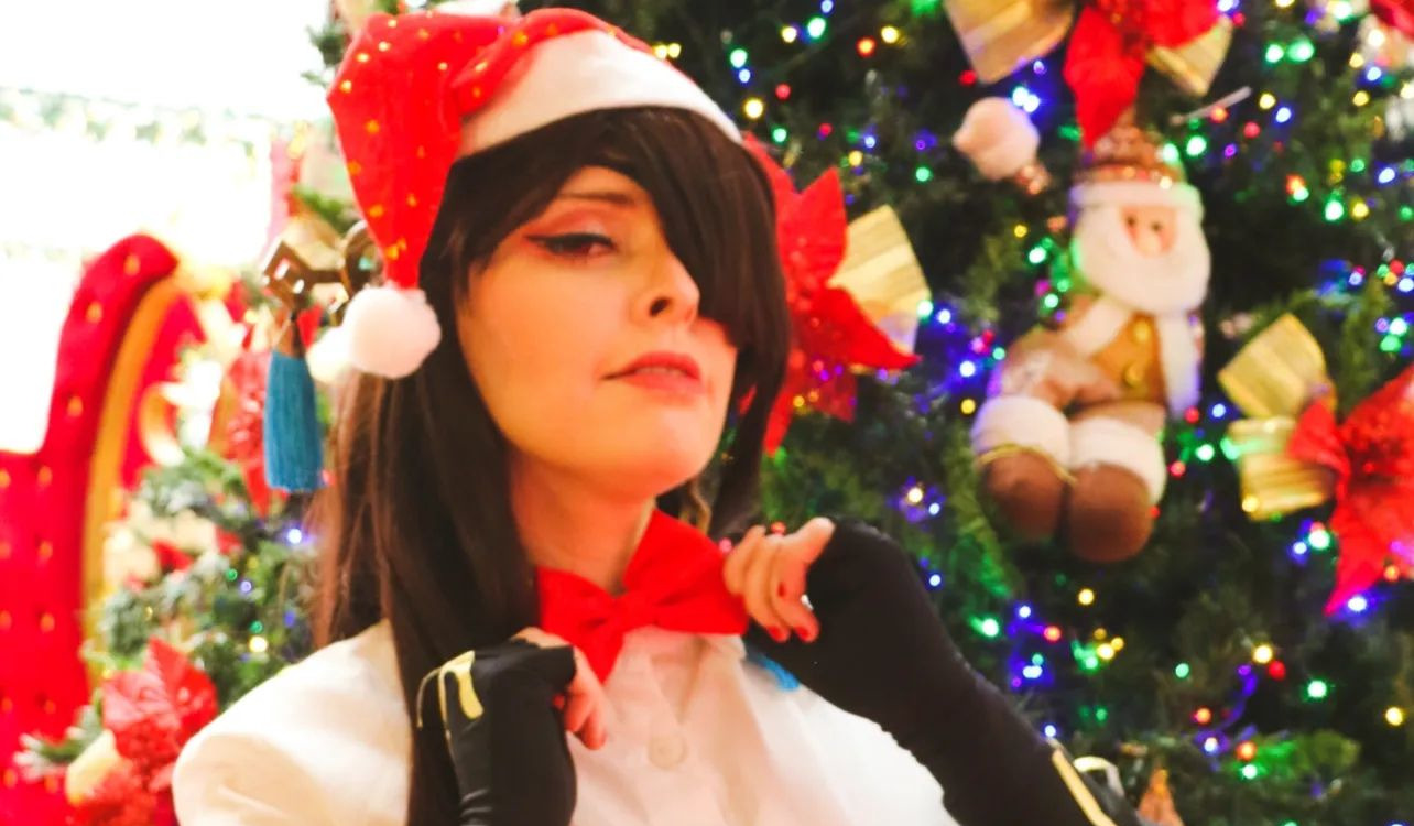 Genshin Impact: Belo cosplay da Beidou natalina