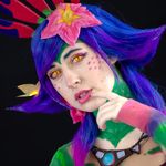 Belo cosplay da Soraka Star Guardian, de League of Legends, da stefy.cos