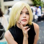 Belo cosplay da Misa Amane, de Death Note, da Mirela