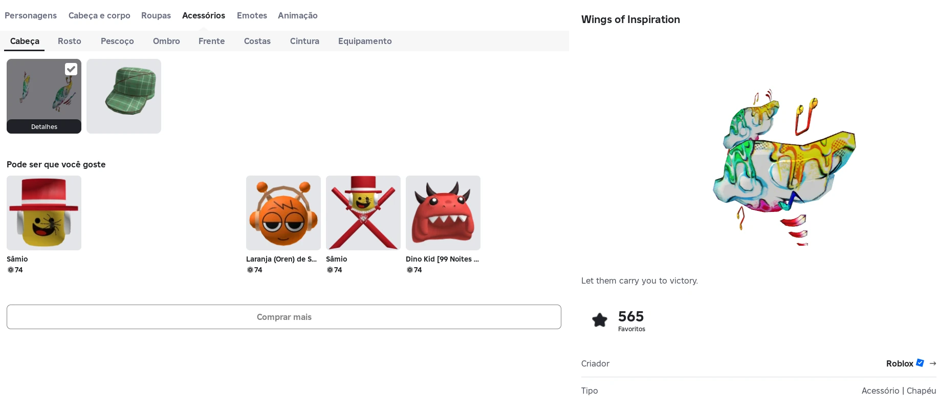 Roblox: Como conseguir a Wings of Inspiration (Asas da Inspiração), do ...