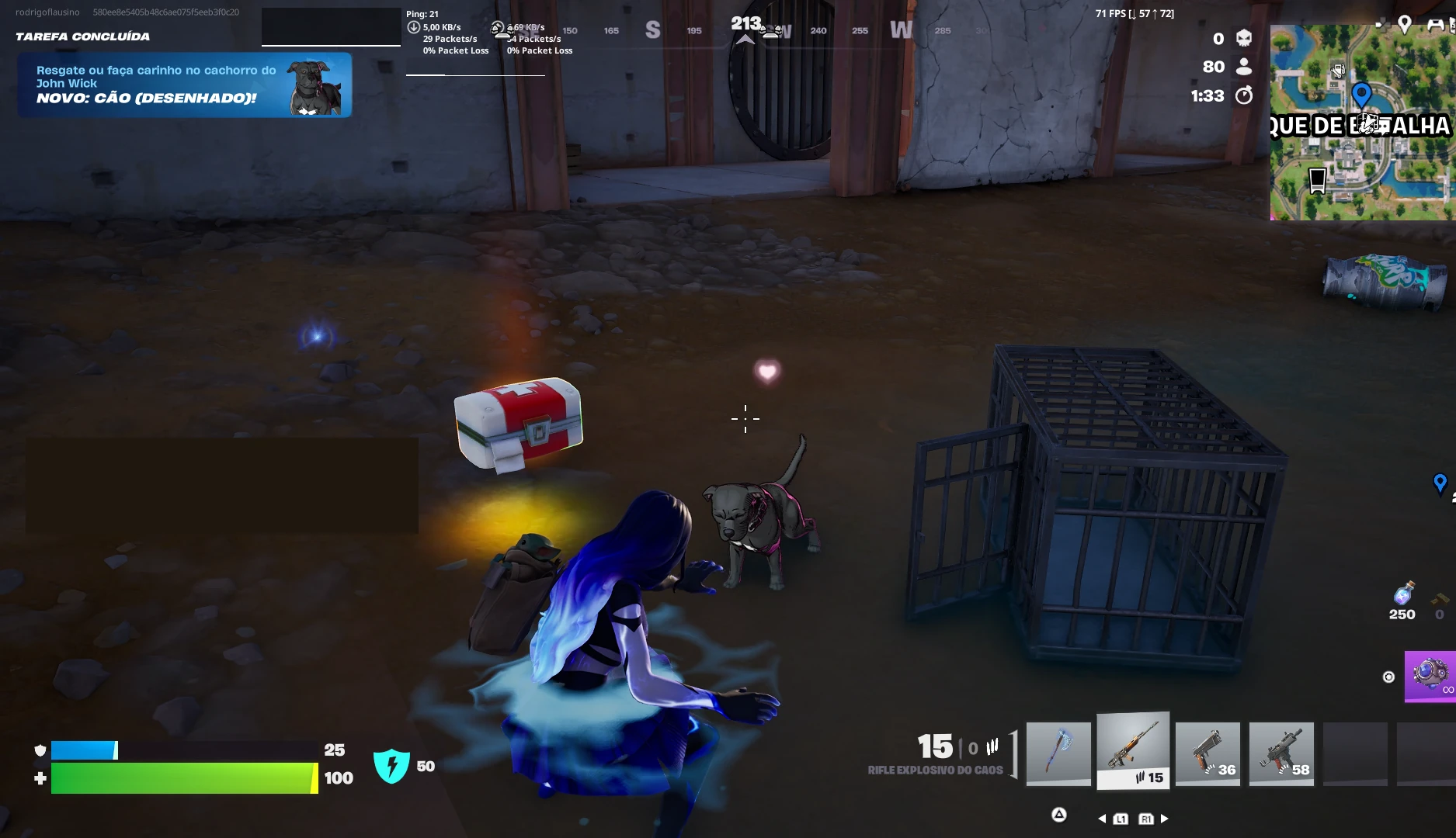 Progressão de Fortnite: Achando o cão do John Wick na temporada atual ...